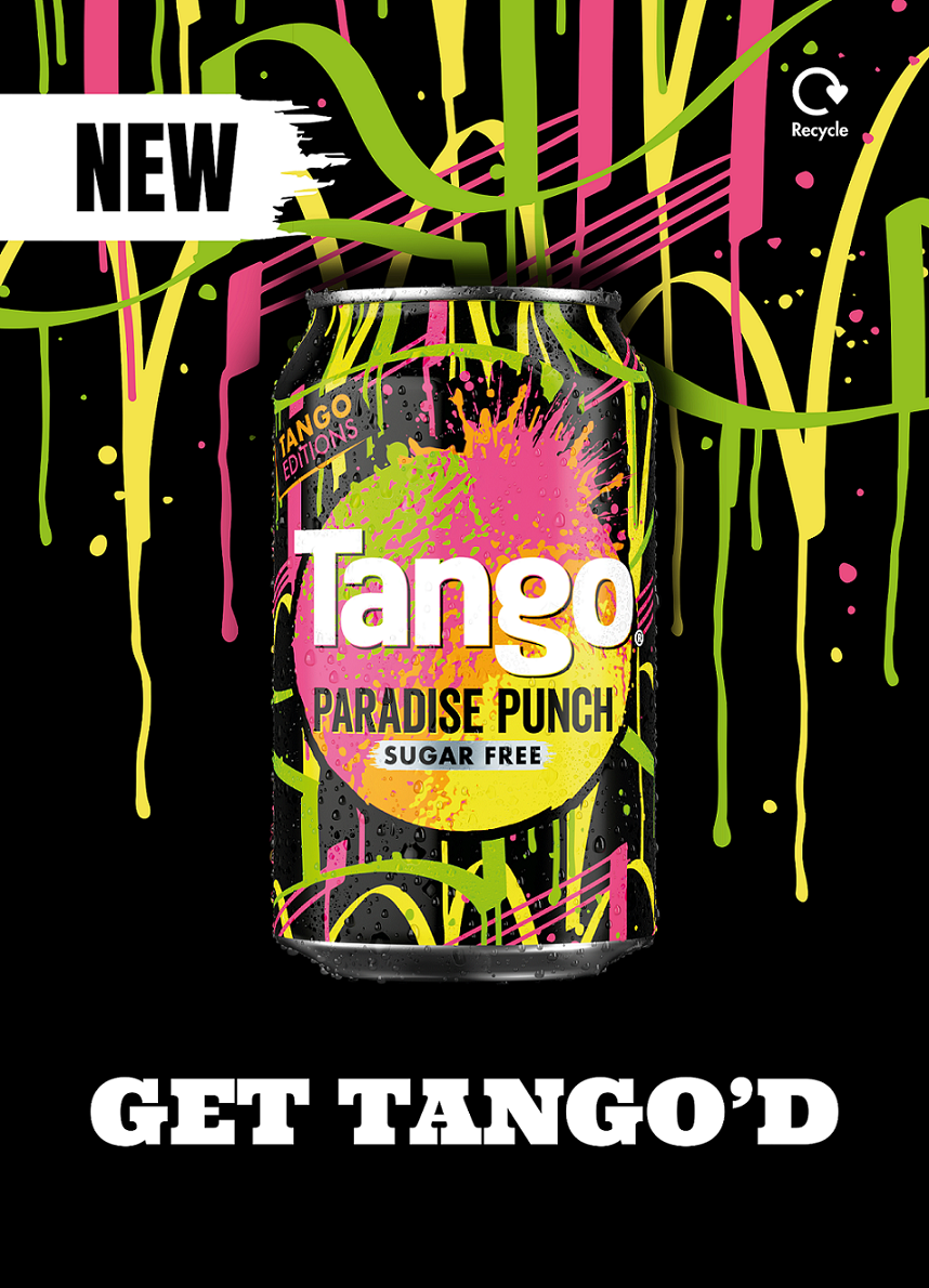 Tango welcomes bold Paradise Punch Sugar Free to its lineup | Britvic ...
